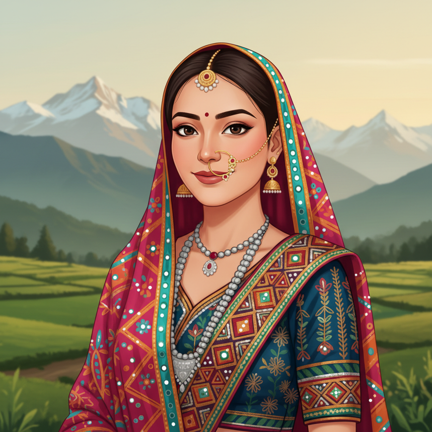 Buy Pahadi Pichora & Traditional Jewellery Online | Mijaat